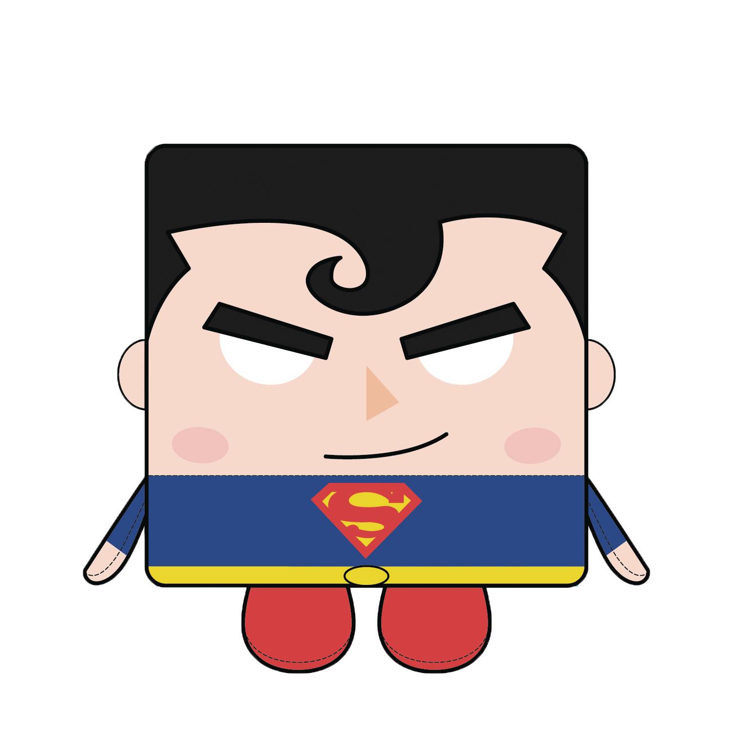 Kawaii Cube DC Superman Plush Medium | ComicHub