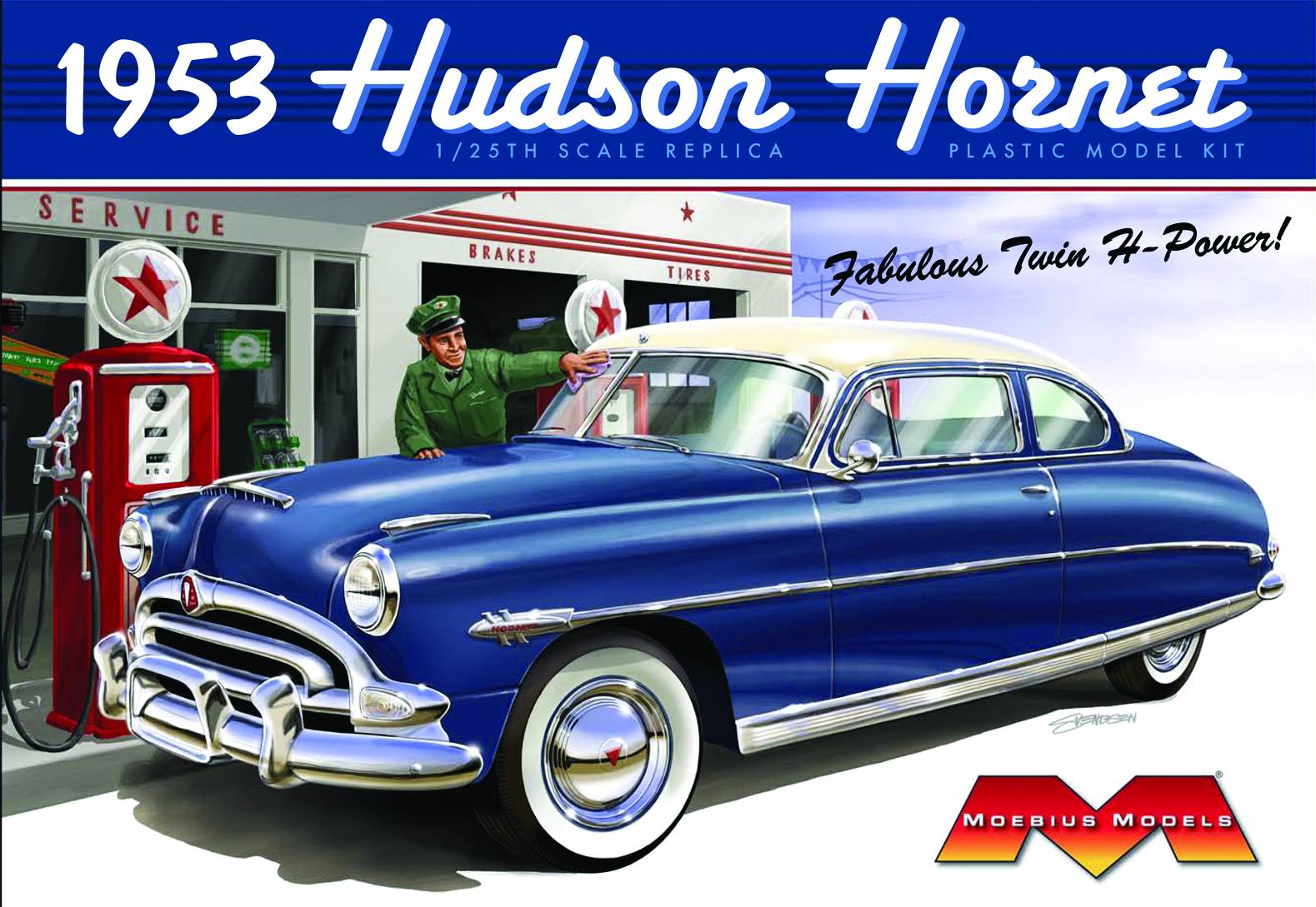 1953 Hudson Hornet 1/25 Scale Model Kit | ComicHub