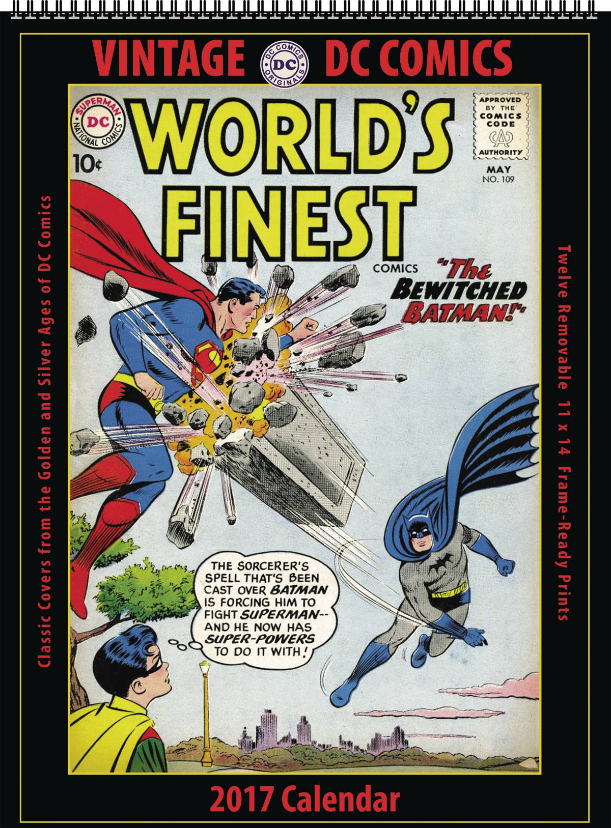 Vintage DC Comics 2017 12 Month Wall Calendar | ComicHub