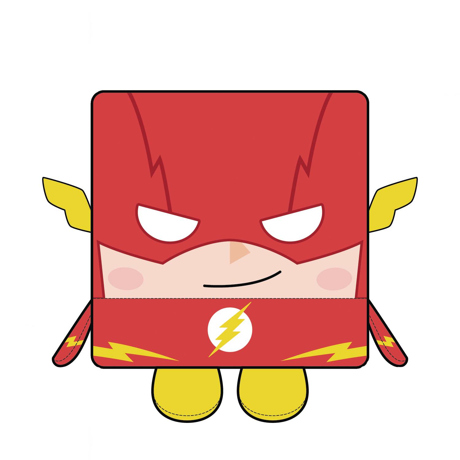 Kawaii Cube DC Flash Plush Large | ComicHub